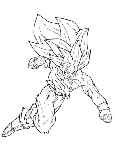 Goku Ultra Instinct Coloring Pages