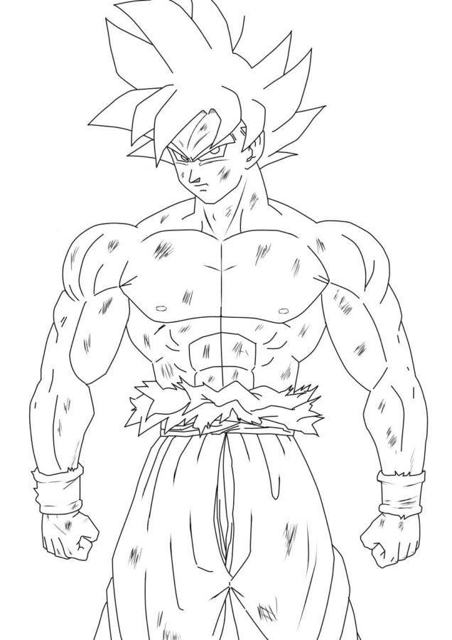 Dibujos De Goku Ultra Instinto Para Colorear
