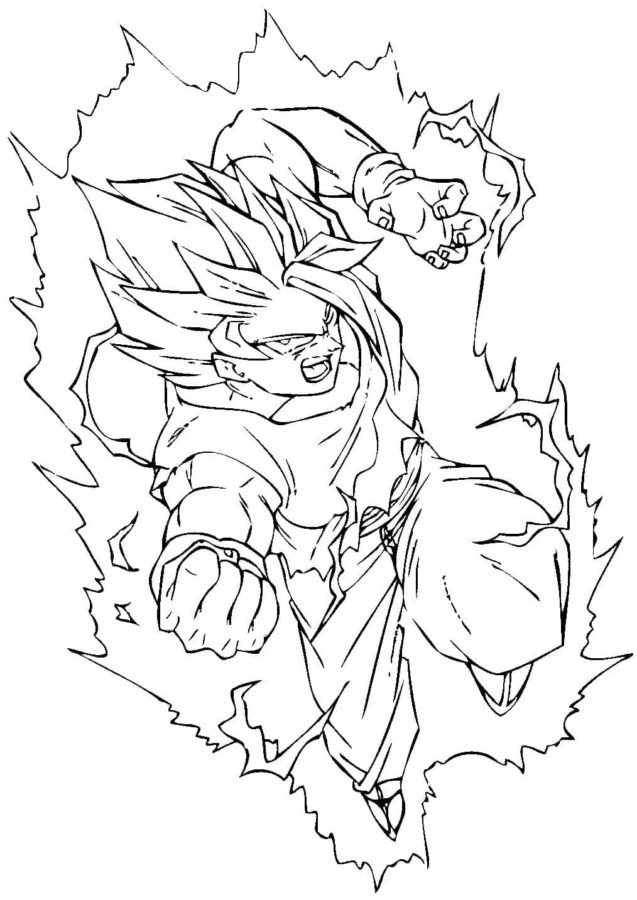 Goku Ultra Instinct Coloring Pages
