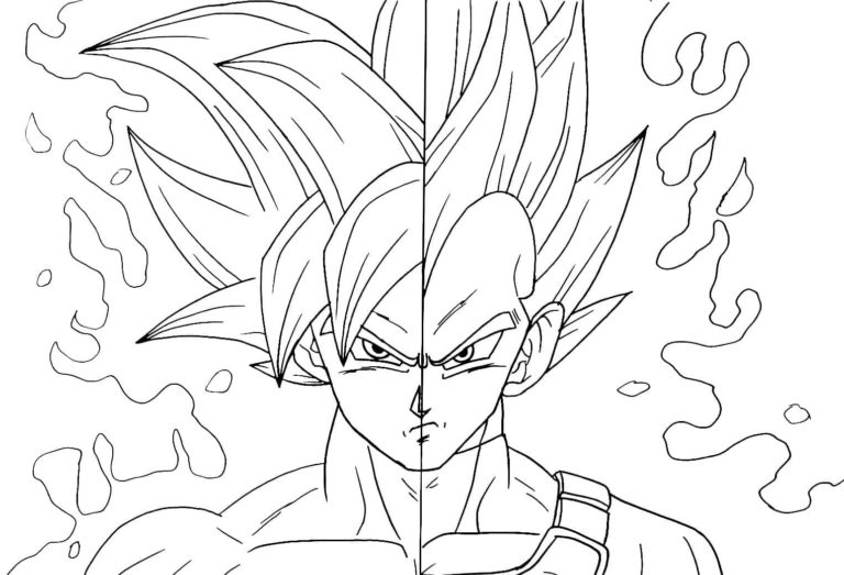 Goku Ultra Instinct Coloring Pages
