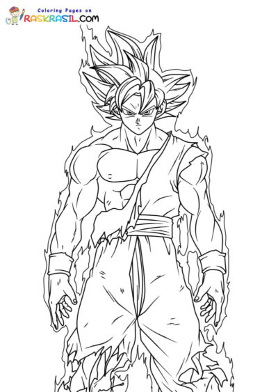 Goku Ultra Instinct Coloring Pages