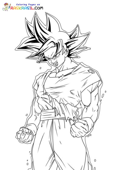 Goku Ultra Instinct Coloring Pages