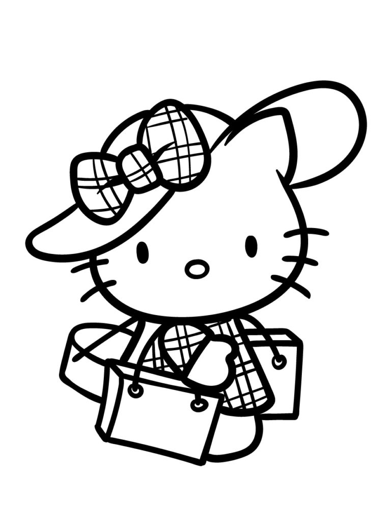 Dibujos de Hello Kitty y sus Amigos para Colorear
