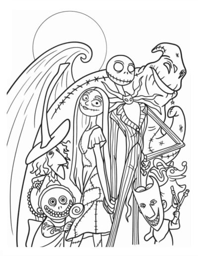 Jack Skellington Coloring Pages