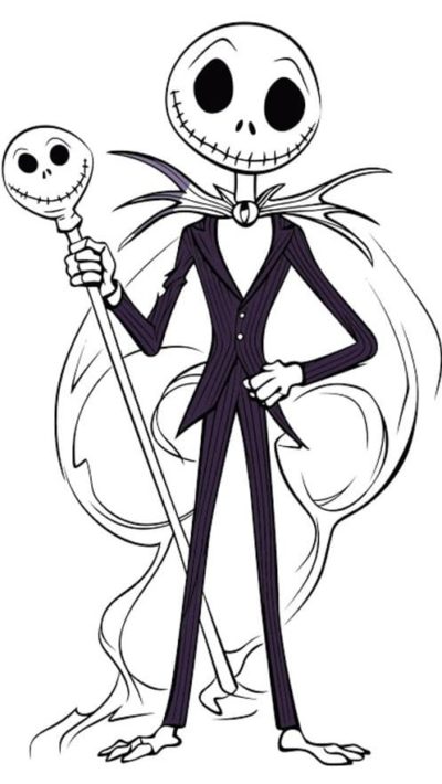 Jack Skellington Coloring Pages