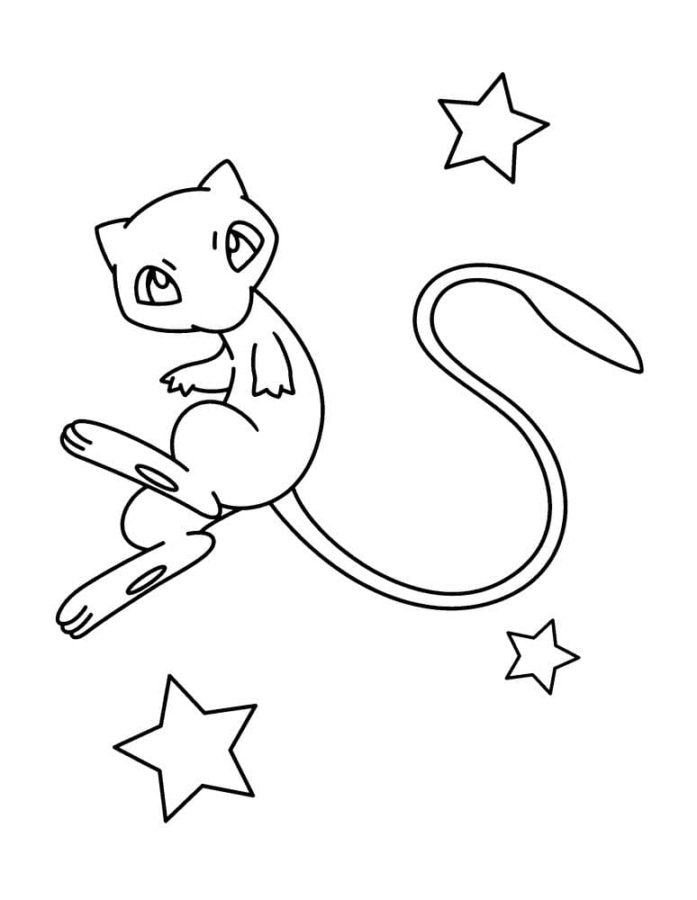 Mew Coloring Pages
