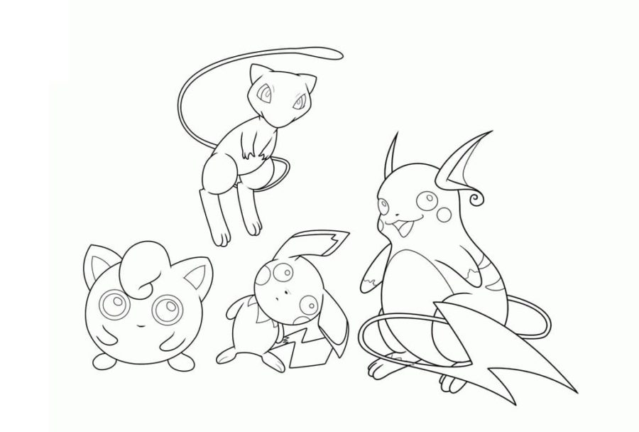 Mew Coloring Pages