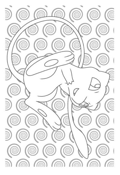 Mew Coloring Pages