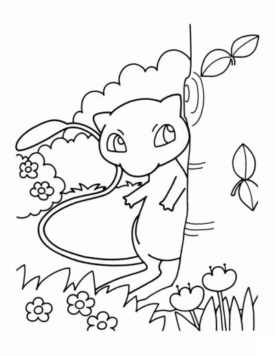Mew Coloring Pages