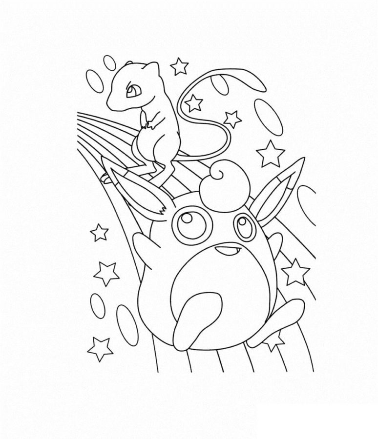 Mew Coloring Pages