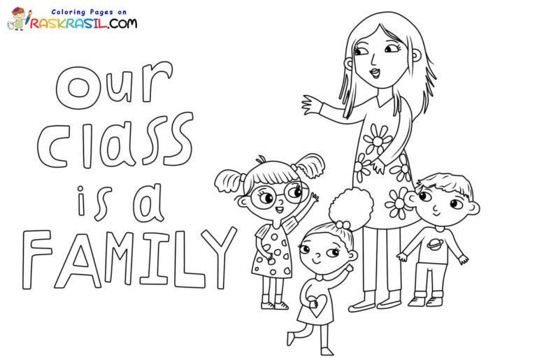 Our Class is a Family Coloring Pages