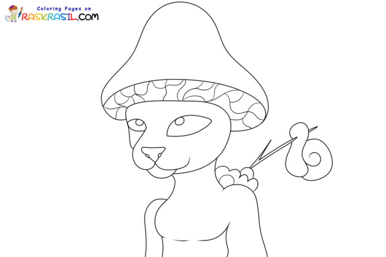 Dibujos de Shailushai Gato Pitufo Azul para Colorear