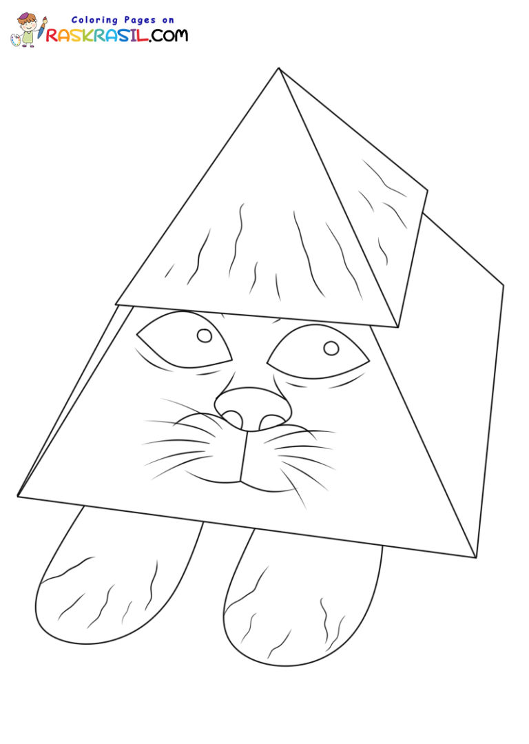 Dibujos de Shailushai Gato Pitufo Azul para Colorear