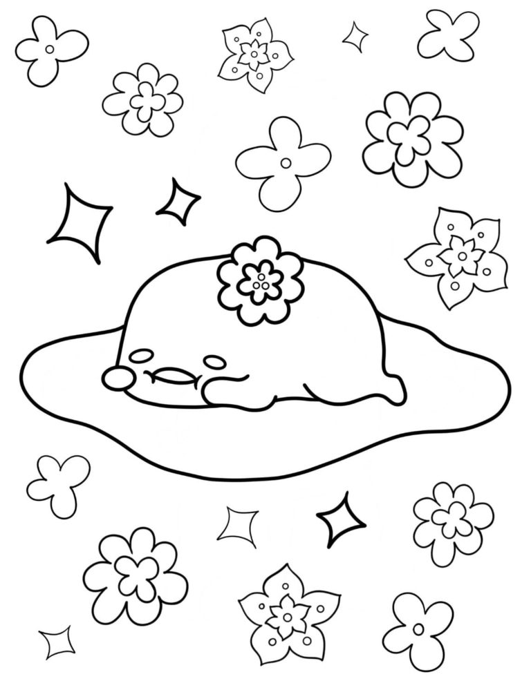 Gudetama Coloring Pages