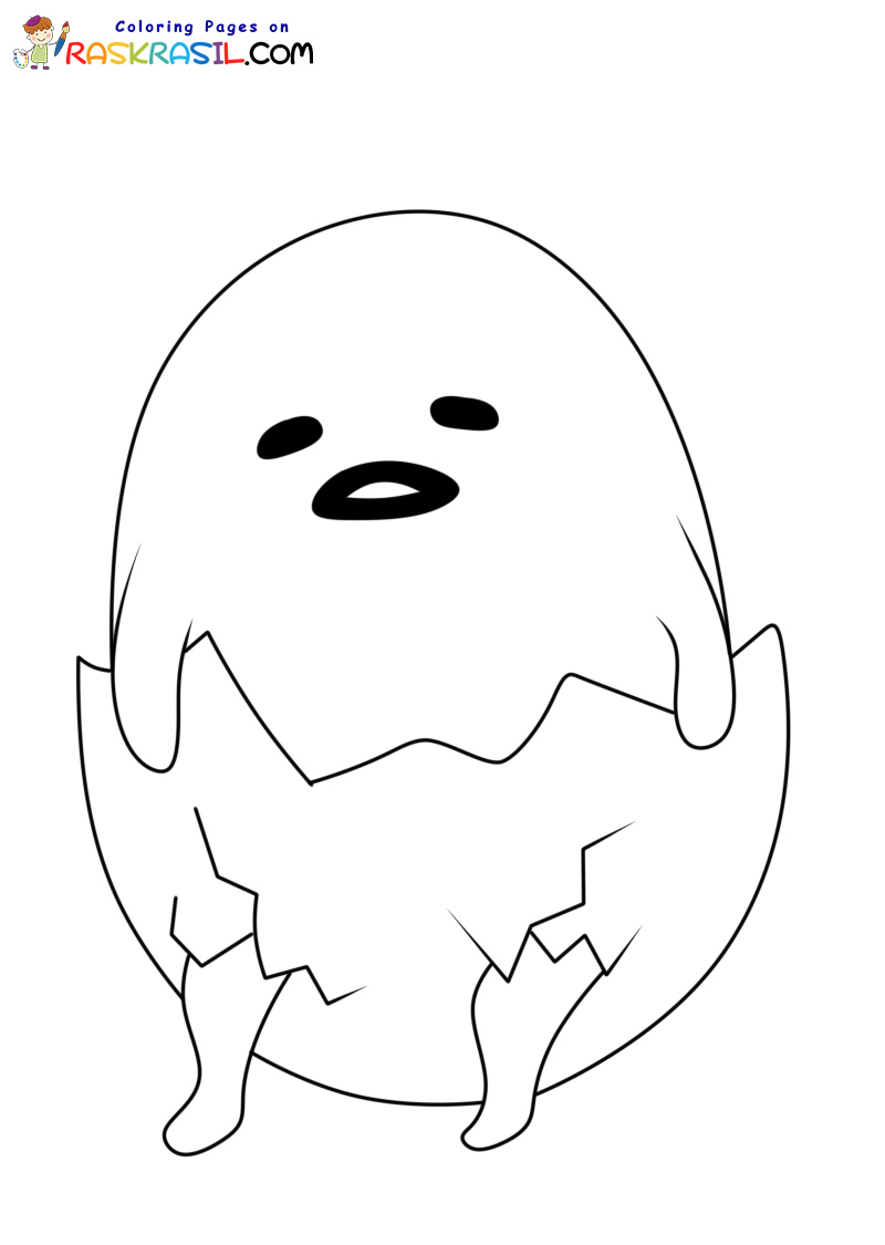 Gudetama Coloring Pages