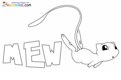 Mew Coloring Pages