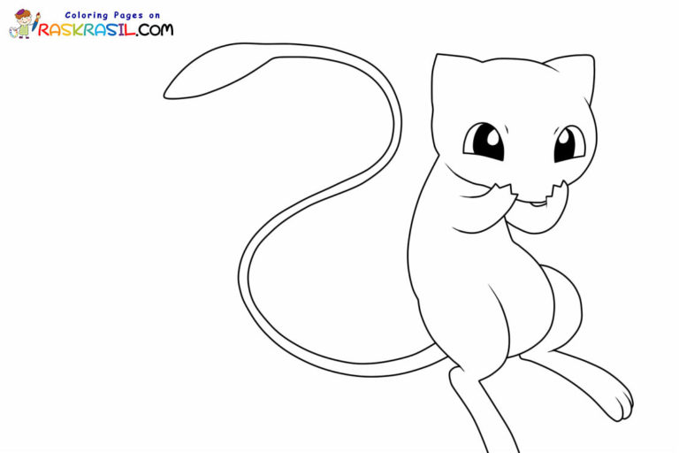 Mew Coloring Pages