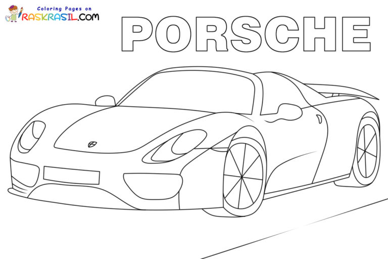 Disegni di Porsche da Colorare
