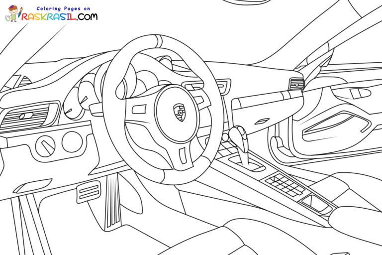 Disegni di Porsche da Colorare