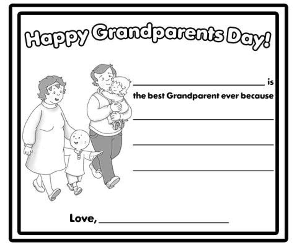 Grandparents Day Coloring Pages