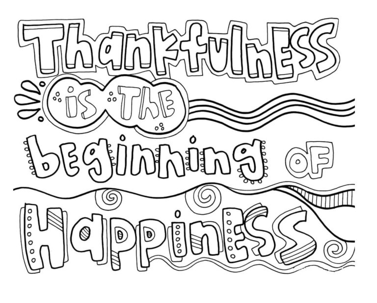 I Am Thankful for Coloring Pages | Free Printables