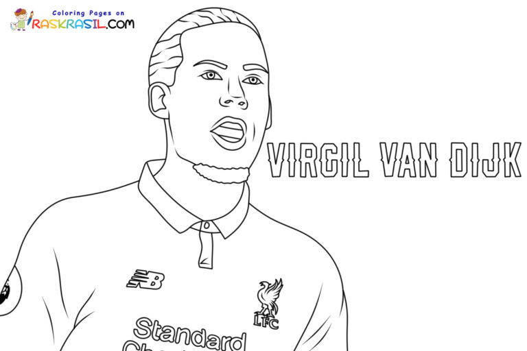 Virgil van Dijk Kleurplaten