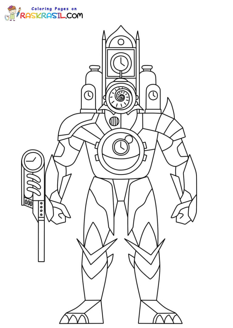 Dibujos de Skibidi Multiverse para Colorear
