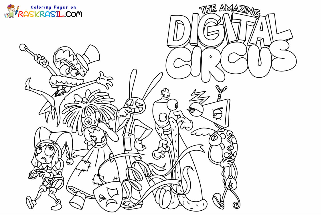 Disegni Di The Amazing Digital Circus Da Colorare Disegni Di The Amazing Digital Circus Da Colorare