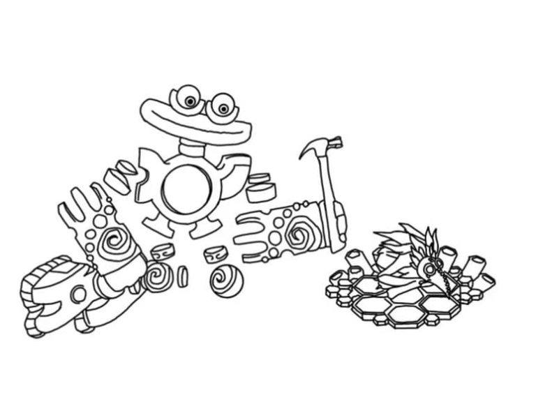 Wubbox Coloring Pages
