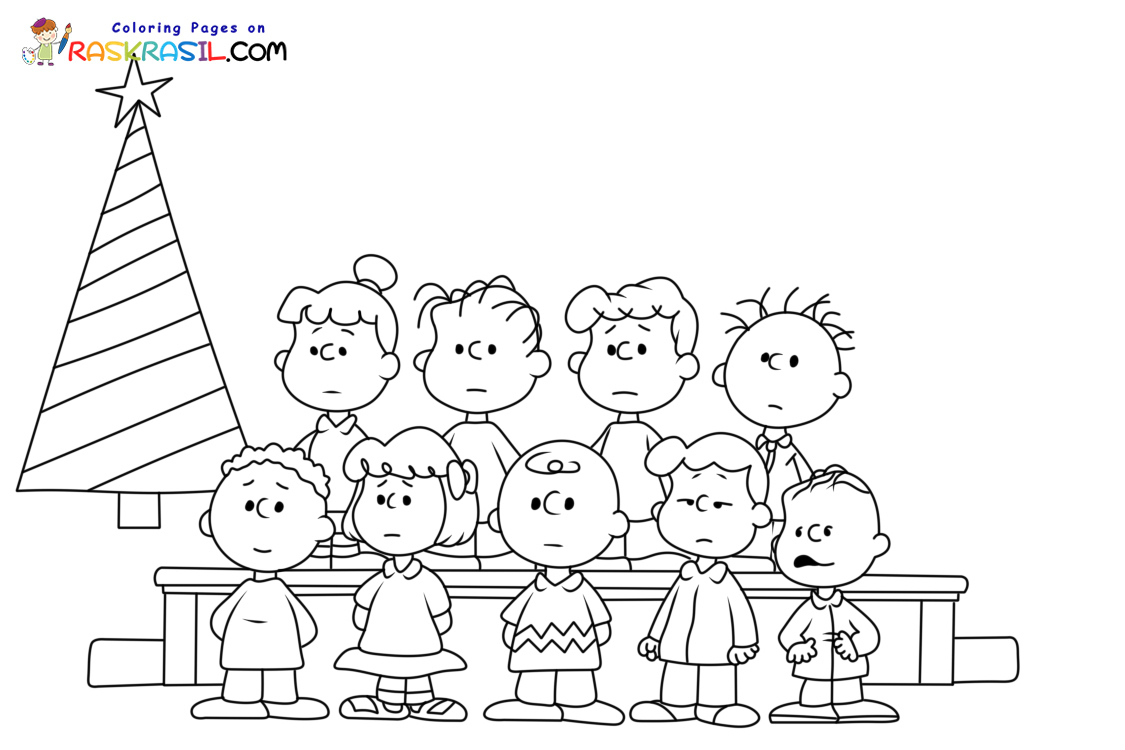 Charlie Brown Christmas Coloring pages