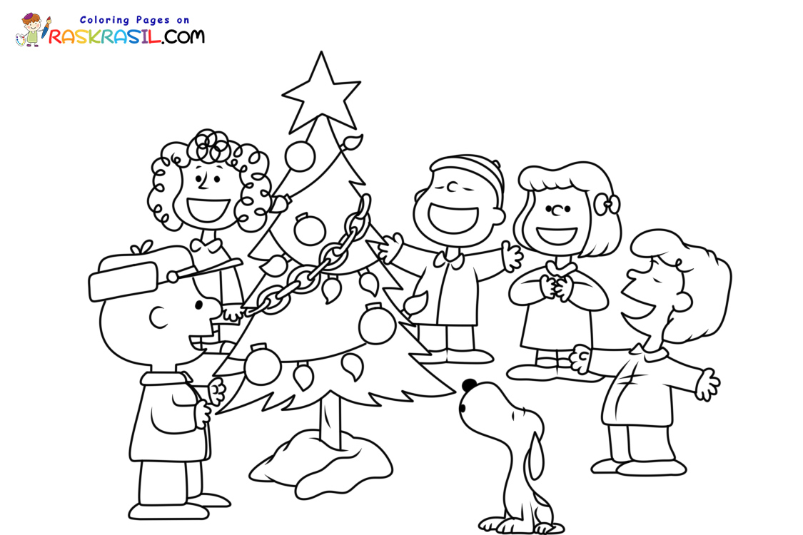 Charlie Brown Christmas Coloring pages