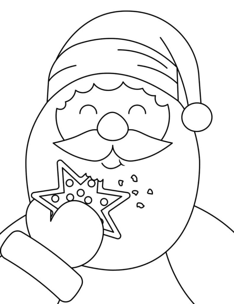 Christmas Cookie Coloring Pages