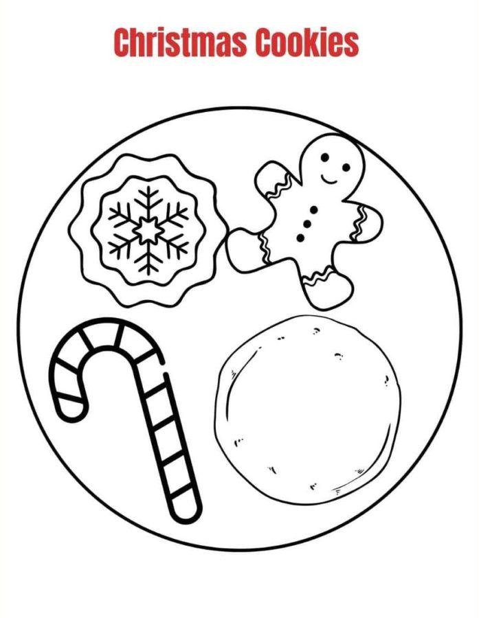 Christmas Cookie Coloring Pages