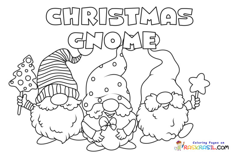 Christmas Gnome Coloring Pages