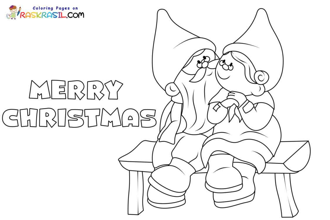 Christmas Gnome Coloring Pages