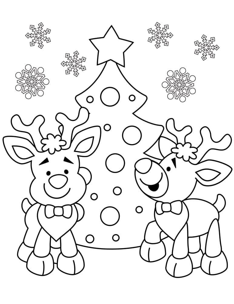 Cute Christmas Coloring Pages