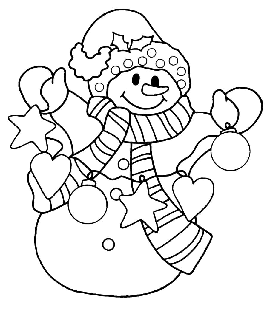 Cute Christmas Coloring Pages