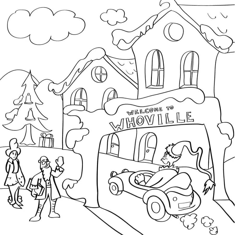 Whoville Coloring Pages