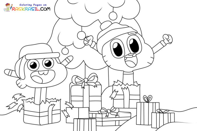 Funny Christmas Coloring Pages