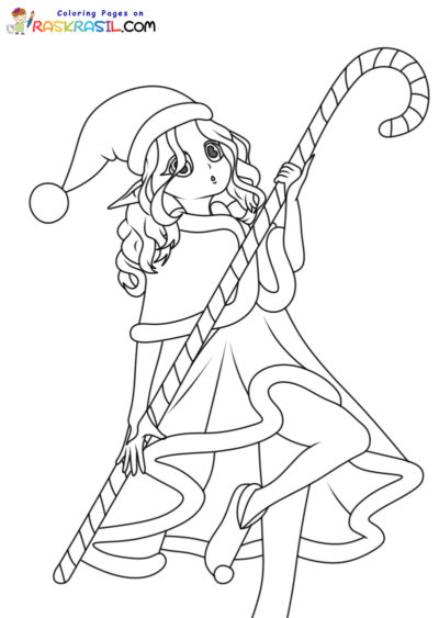 Elf Girl Coloring Pages
