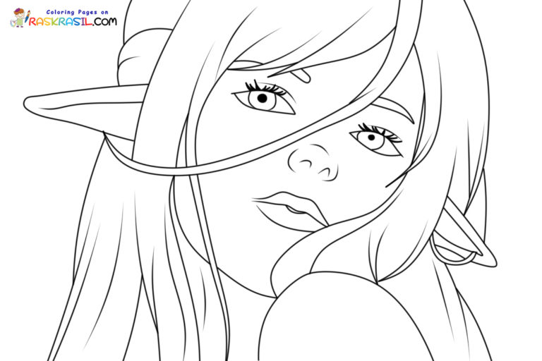 Elf Girl Coloring Pages