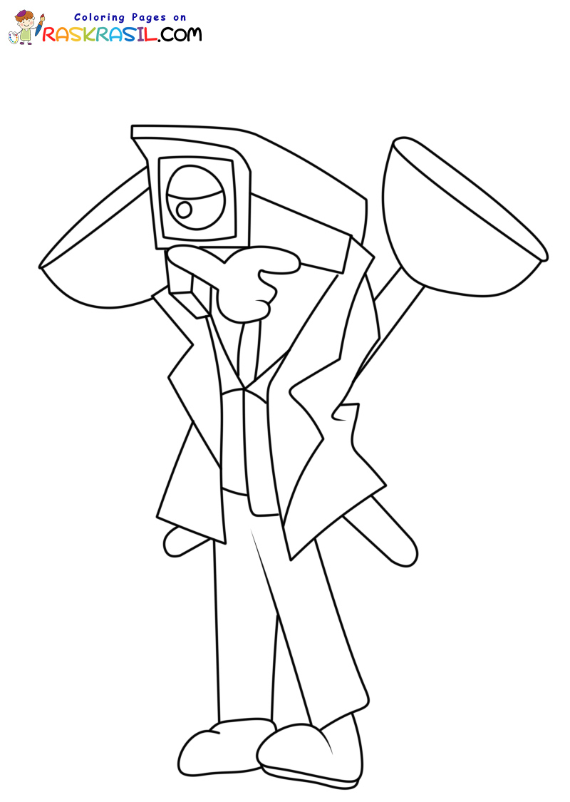 Plungerman Coloring Pages