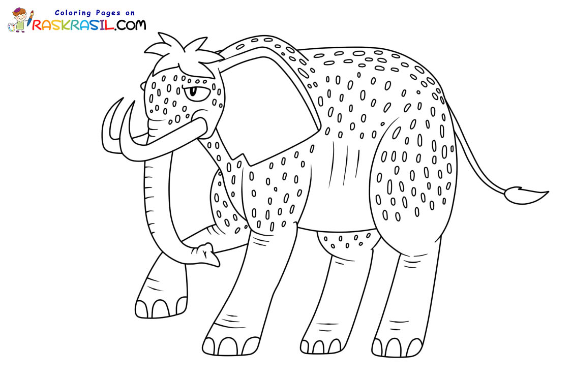 Strawberry Elephant Coloring Pages
