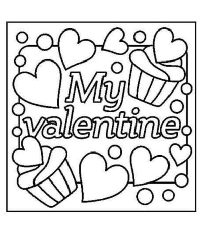 Be Mine Valentine Coloring Pages