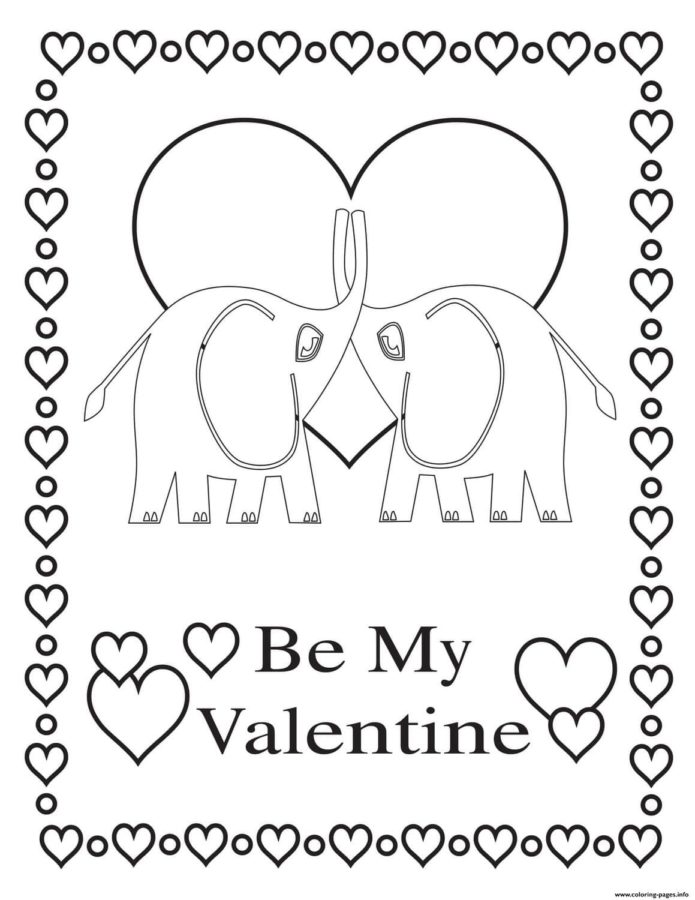 Be Mine Valentine Coloring Pages