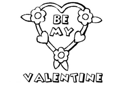 Be Mine Valentine Coloring Pages