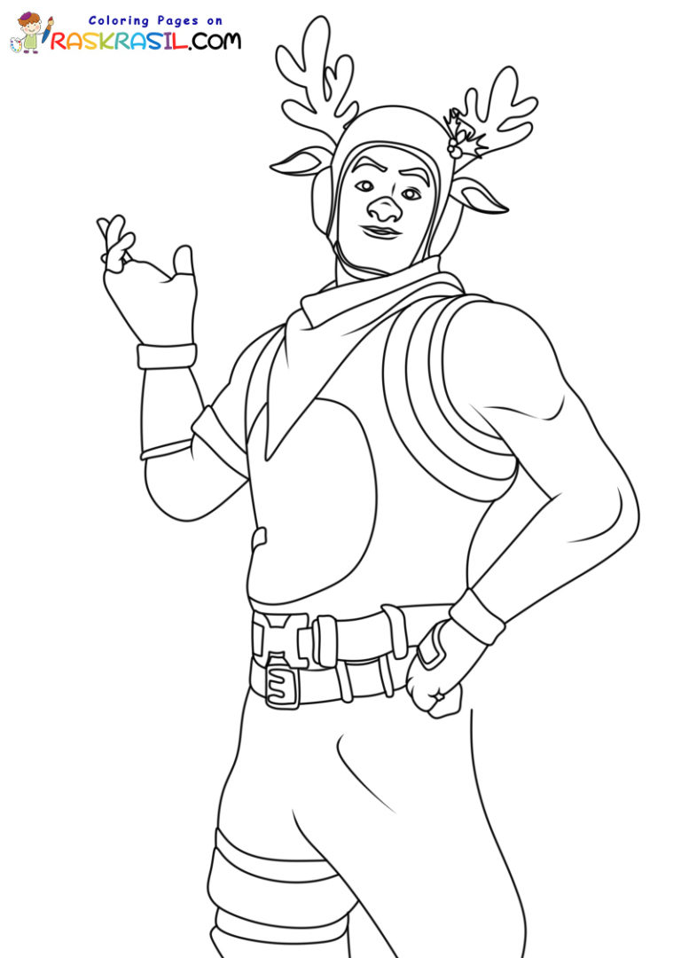 Fortnite Christmas Coloring Pages