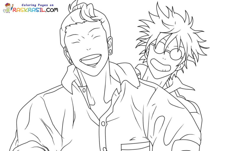 Coloriage Jujutsu Kaisen à imprimer