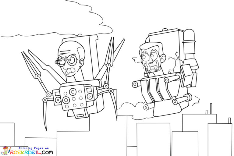 Dibujos de Skibidi Toilet para Colorear