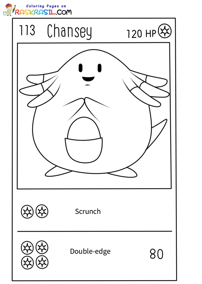Pokemon Card Coloring Pages